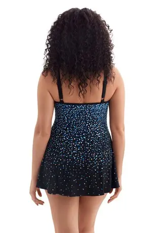 LONGITUDE Princess Seam Long Torso Swim Dress