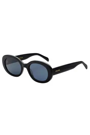 FREYRS EYEWEAR Aria Oval Sunglasses - Black