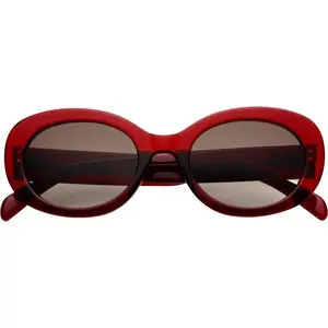 FREYRS EYEWEAR Aria Oval Sunglasses - Dark Cherry