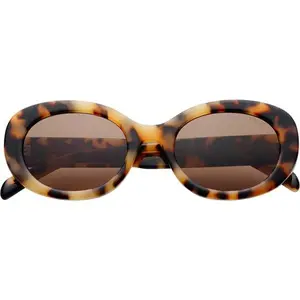 FREYRS EYEWEAR Aria Oval Sunglasses - Milky Tortoise