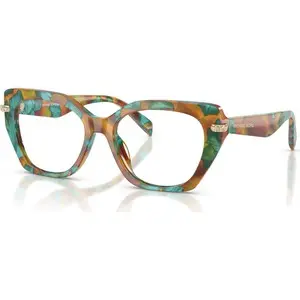 Michael Kors 53mm Irregular Eyeglasses - Green