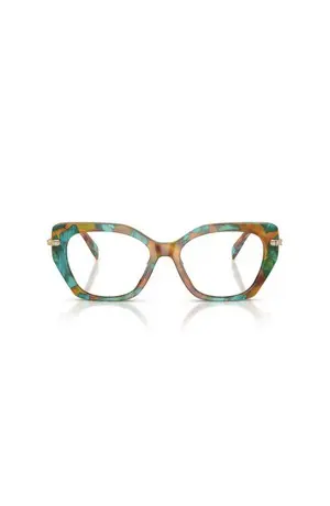 Michael Kors 53mm Irregular Eyeglasses - Green