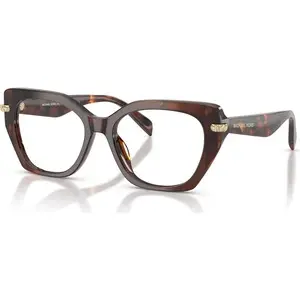 Michael Kors 53mm Irregular Eyeglasses - Tortoise