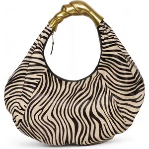 Walter Baker Lennon Mini Hobo - Zebra Calf Hair