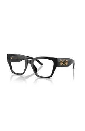 Dolce & Gabbana 53mm Butterfly Eyeglasses - Black