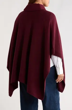 Ralph Lauren Buckle Collar Sweater Poncho