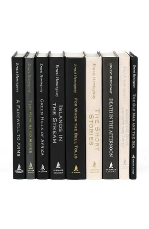 JUNIPER BOOKS Ernest Hemingway Elephant Book Set