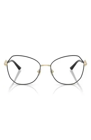 JIMMY CHOO 55mm Optical Glasses Pale Gold/black/demo Lens