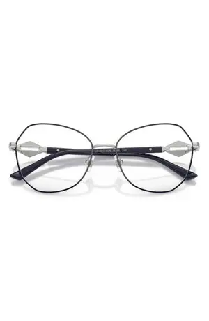 JIMMY CHOO 55mm Optical Glasses - Silver/navy Blue/demo Lens