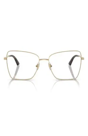 JIMMY CHOO 55mm Pillow Optical Glasses - Pale Gold/demo Lens