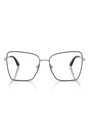 JIMMY CHOO 55mm Pillow Optical Glasses - Silver/blue/demo Lens
