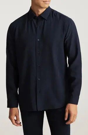 MAVI Long Sleeve Button-up Shirt - Total Eclipse