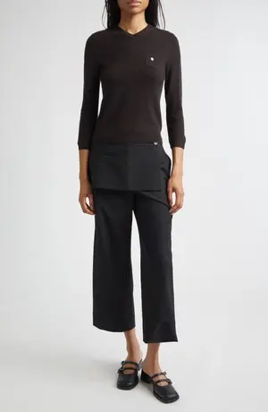 Sandy Liang Bisky Wool & Cashmere Sweater