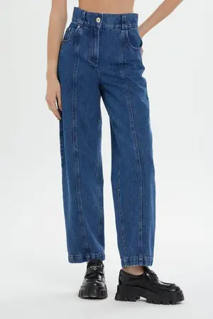 GIZIA High-waist Carrot-leg Jeans With Pocket Detail