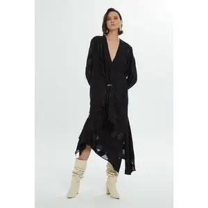 GIZIA V-neck Long Sleeve Blouse