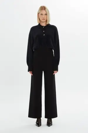 GIZIA Shirt Collar Button-down Blouse