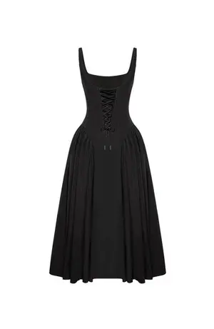 MILLA Structured Corset Midi Dress