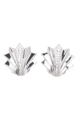 JULIETTA Crystal Shell Stud Earrings