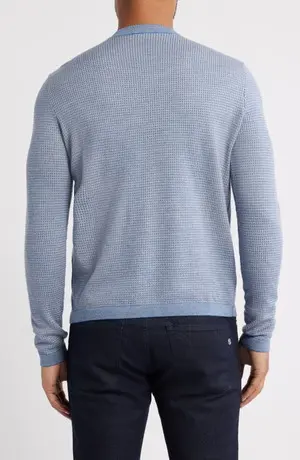 Emporio Armani Geometric Pattern Wool Sweater