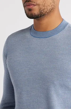 Emporio Armani Geometric Pattern Wool Sweater
