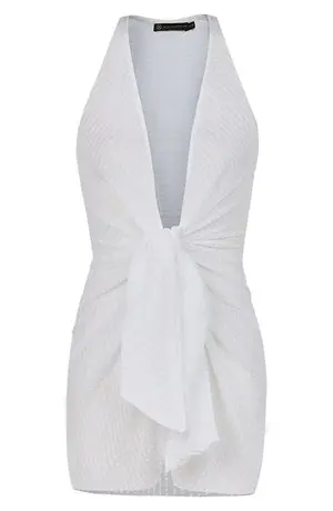VIX PAULA HERMANNY Mita Cover-up Minidress - Off White