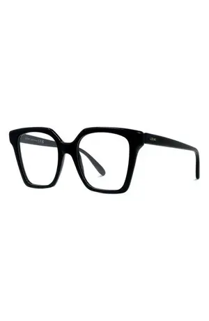 Loewe 52mm Geometric Optical Glasses - Shiny Black