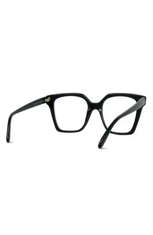 Loewe 52mm Geometric Optical Glasses - Shiny Black