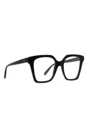 Loewe 52mm Geometric Optical Glasses - Shiny Black