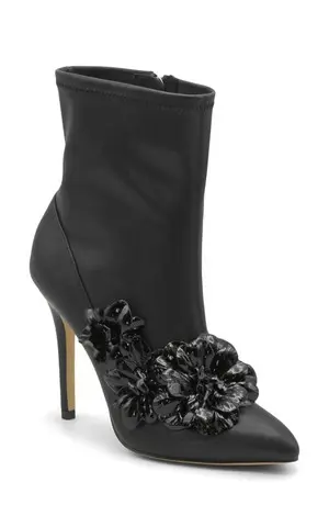 Charles By Charles David Perla Flower Pointed Toe Bootie