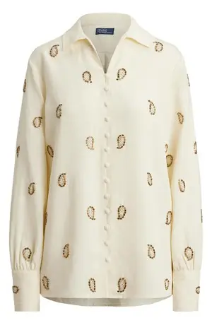 Polo Ralph Lauren Beaded Woven Shirt