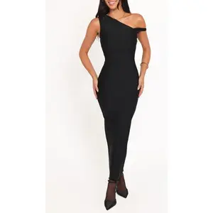 PETAL & PUP Hudson One-shoulder Body-con Dress