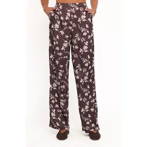 PETAL & PUP Printed Wide-leg Pants