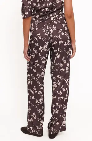 PETAL & PUP Printed Wide-leg Pants