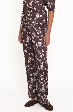 PETAL & PUP Printed Wide-leg Pants