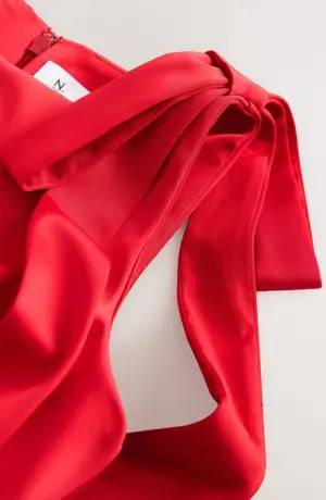 NEXT Satin Tie Detail Mini Dress