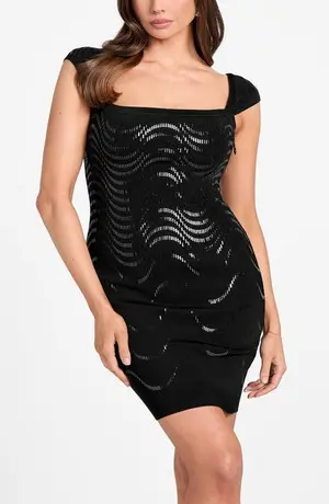 MARCIANO Larissa Beaded Minidress