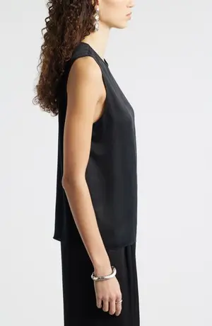 Nordstrom Satin Scoop Neck Tank