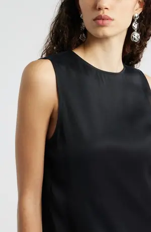 Nordstrom Satin Scoop Neck Tank