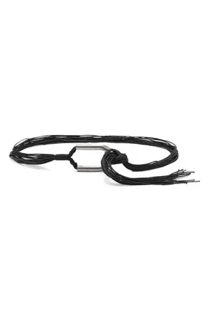 Mango Braided Rope Belt - Black