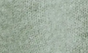 Mango Ruffle Trimmed Cropped Pullover Sweater - Green