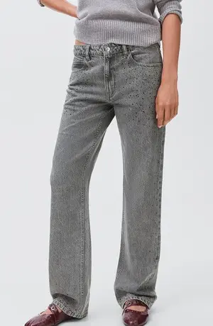 Mango Straight Leg Jeans For Women