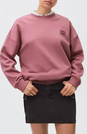 Mango Ribbed Sweatshirts Hoodies For Women