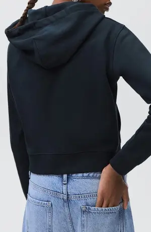 Mango Shrunken Zip Hoodie