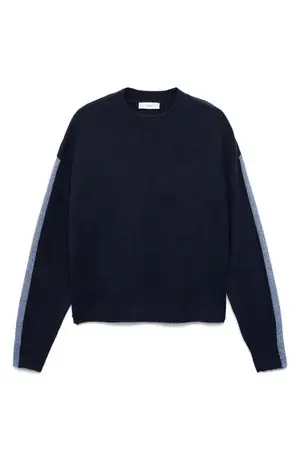 Mango Stripe Intarsia Knit Sweater