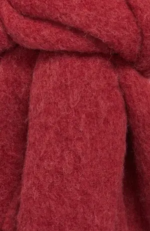 TOTEME Fuzzy Alpaca Blend Scarf - Red