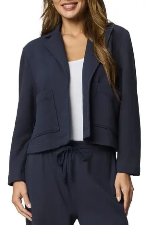 Splendid Matilda Cotton Fleece Jacket - Navy Blue
