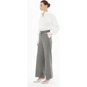 GIZIA High-waisted Straight-leg Trousers