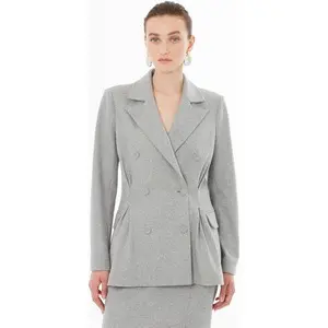 GIZIA Double-breasted Notch Lapel Jacket