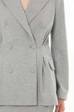 GIZIA Double-breasted Notch Lapel Jacket