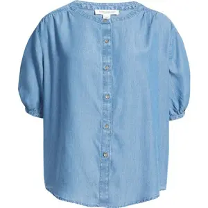 BEACHLUNCHLOUNGE Deja Short Sleeve Denim Shirt